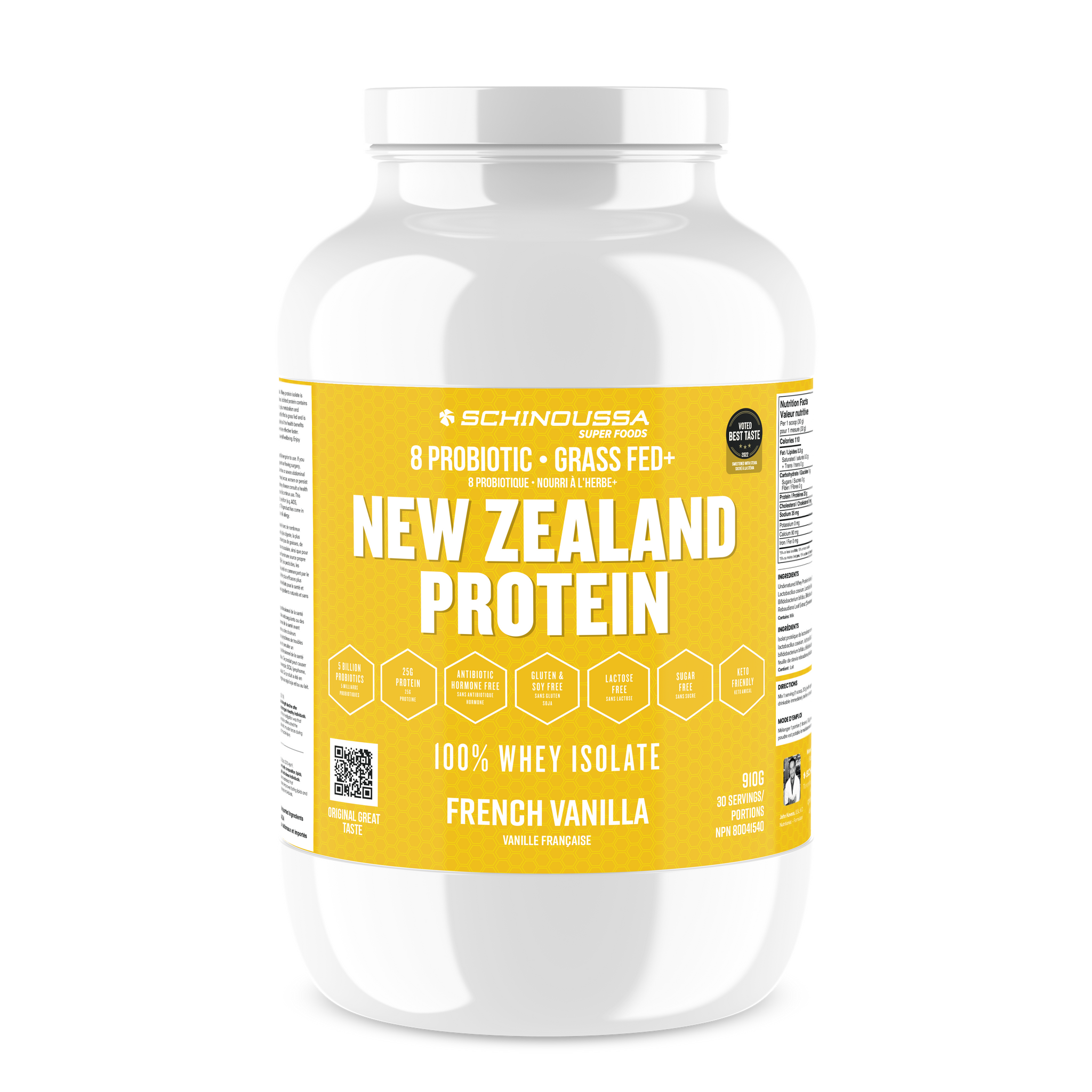 Schinoussa NZ Probiotic Whey Isolate 30 serving