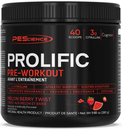 PEScience Prolific Pre-Workout | HERC's Nutrition Canada